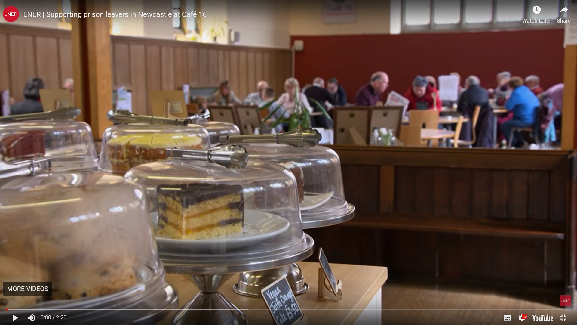 LNER Film on Cafe 16 at Newcastle Cathedral - The Oswin Project